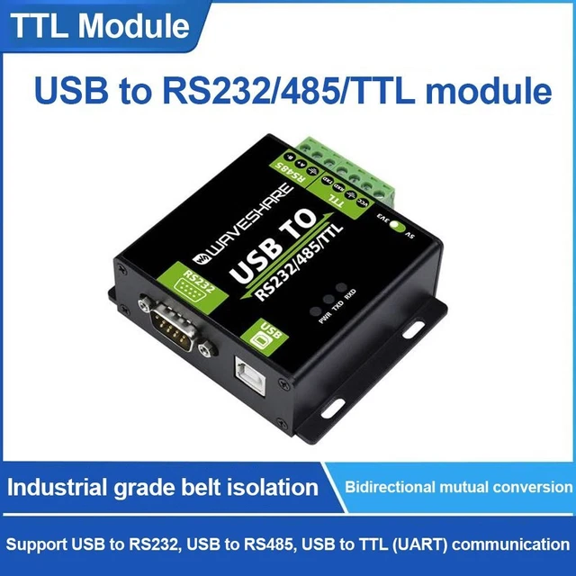 ISOLATION TTL MODULE FT232RL USB to RS232/RS485 Industrial Isolated ...