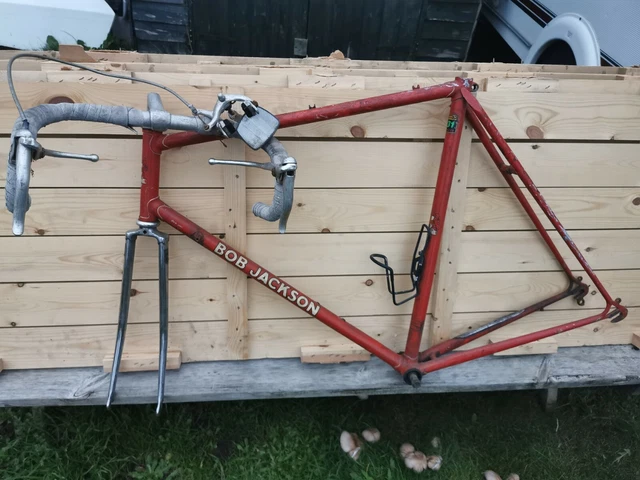 BOB JACKSON VINTAGE 80s Reynolds 531 Racing Bike Cycle 23" Frame Forks ...