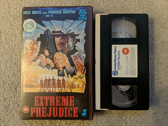 EXTREME PREJUDICE BIG BOX Ex Rental VHS Video Retro £5.99 - PicClick UK