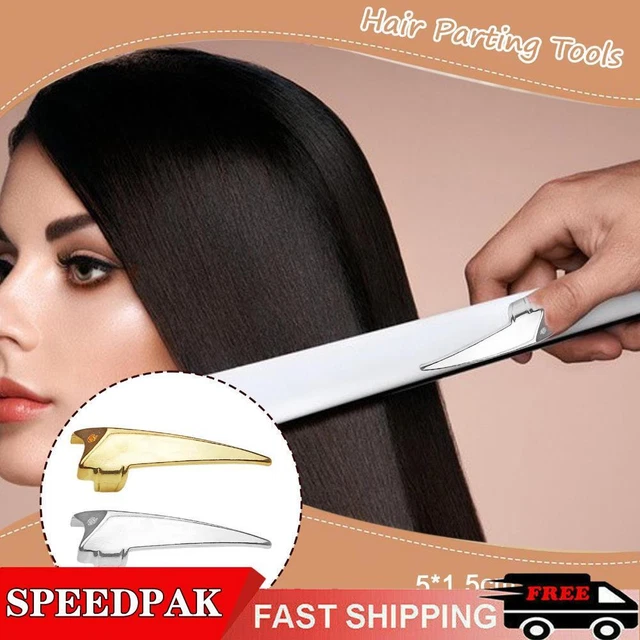 METAL PARTING FINGER Tip Hair Sectioning Comb Braiding Curling Weaving ...