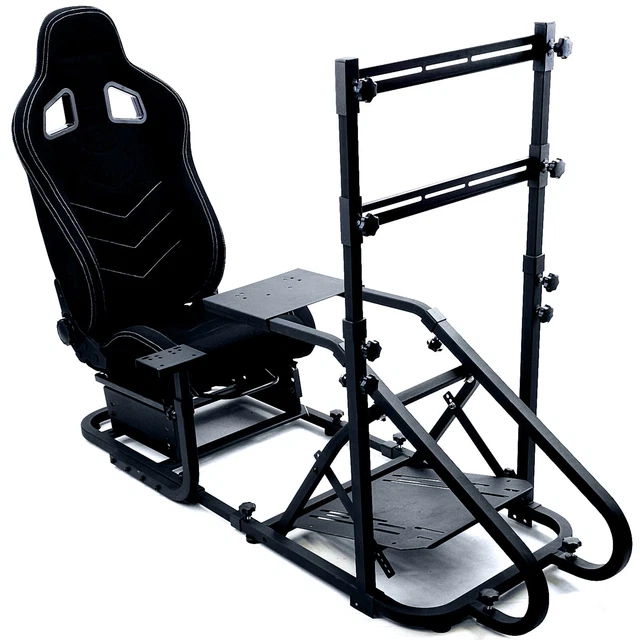 SIM RIG 2 Avec Siège Cockpit Moniteur Cadre Racing Simulator pour PS5 ...
