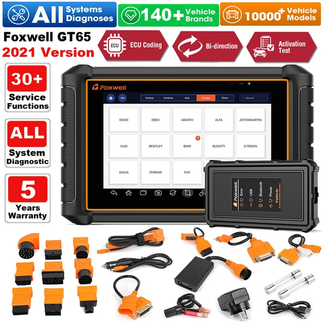 FOXWELL PRO CAR All System Bidirectional ECU Coding OBD2 Scanner ...