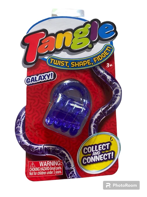 TANGLE GALAXY BLUE Fidget Toy Twist Shape Sensory ADD Stress Relief ...