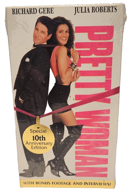 PRETTY WOMAN VHS 2000 10th Anniversary Edition Richard Gere Julia ...