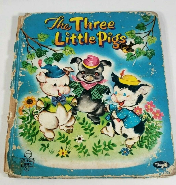 THE THREE LITTLE PIGS Tell-A-Tale Book Fairytale Ephemera Some Writing ...