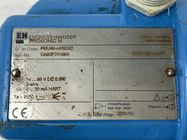 ENDRESS + HAUSER PROSONIC M FMU40-ARB2A2 Transmetteur Füllstandssensor ...