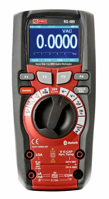 RS-989 RS PRO Heavy Duty Graphic Digital Multimeter with Rechargeable ... RS-989 RS PRO Heavy Duty Graphic Digital Multimeter with Rechargeable ...