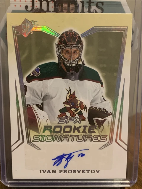 2021-22 UPPER DECK SPX Rookie Signatures Ivan Prosvetov Arizona $12.00 ...