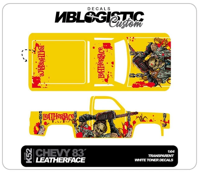 '83 CHEVY SILVERADO Custom WaterSlide Decal for hot wheels 1/64 049 $5. ...