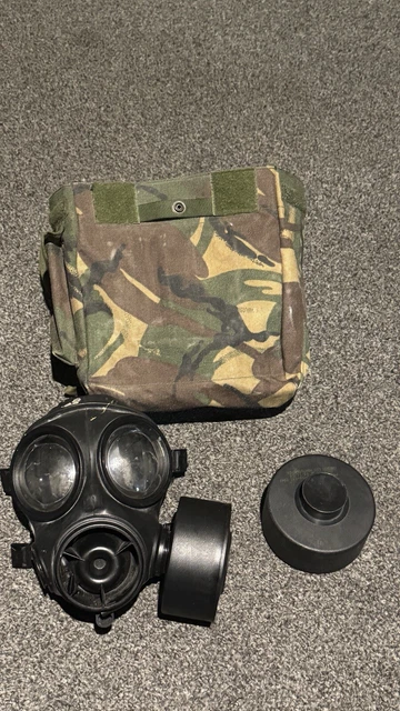 BRITISH ARMY SAS Issue Respirator Military Gas Mask S10 Size 3 Medium ...