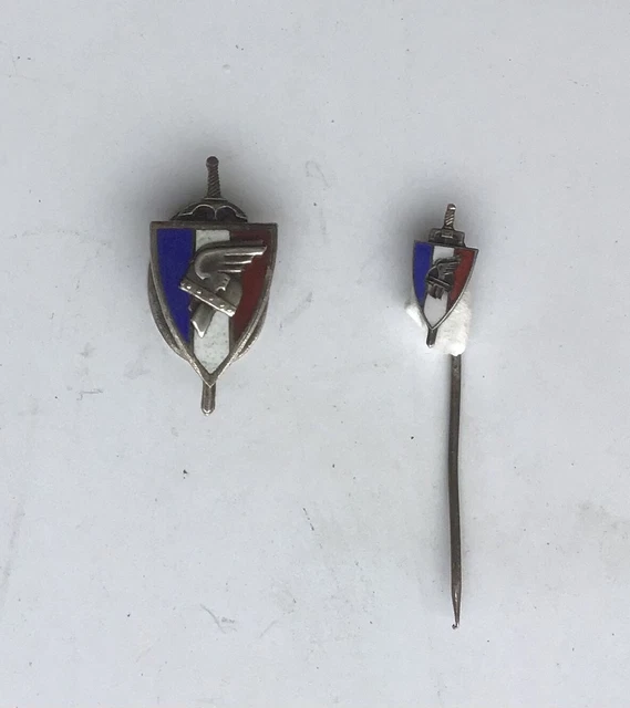 COPPIA DISTINTIVI FRANCESI VICHY 2gm - French nationalist badges VICHY ...