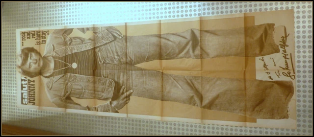 JOHNNY HALLYDAY AFFICHE/POSTER 180x58 cm très rare TBE circa 1963 EUR ...