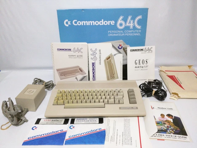 COMMODORE 64C PERSONAL Computer In Box Complete $500.00 - PicClick