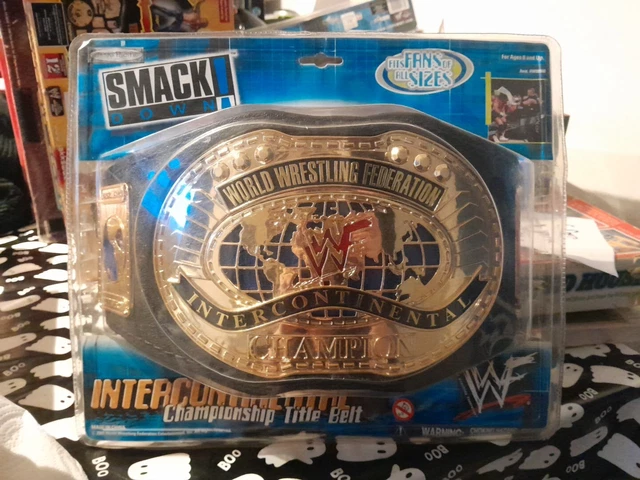 JAKKS PACIFIC WWF WWE Intercontinental Championship Title Belt Sealed ...