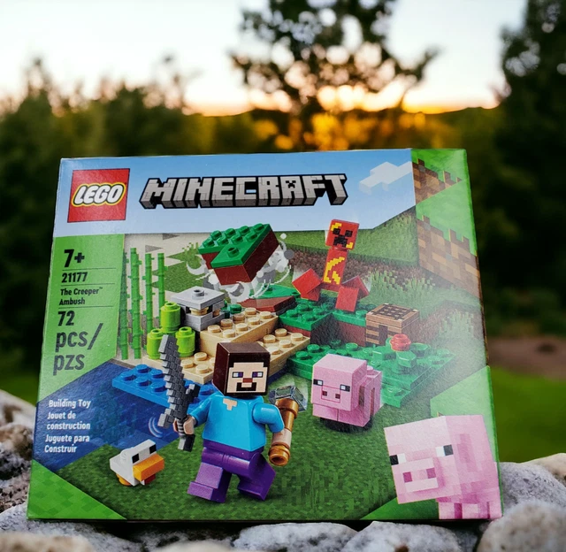 LEGO MINECRAFT SET 21177 The Creeper Ambush Building Steve And Creeper ...