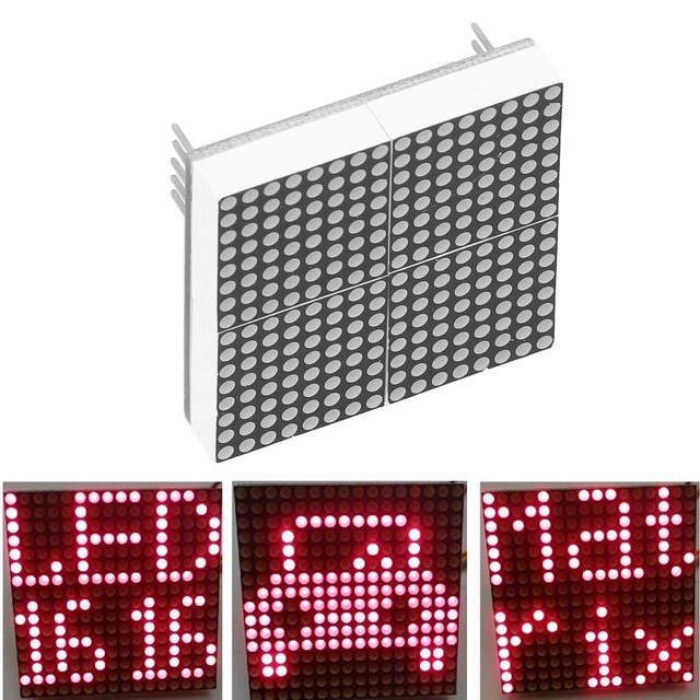 MATRIX LED DISPLAY Module 16x16 Dot Matrixs Modules With Red Light For ...