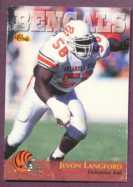 1996 CLASSIQUE DRAFT #16 Jevon Langford Cincinnati Bengals Nfl Rookie ...
