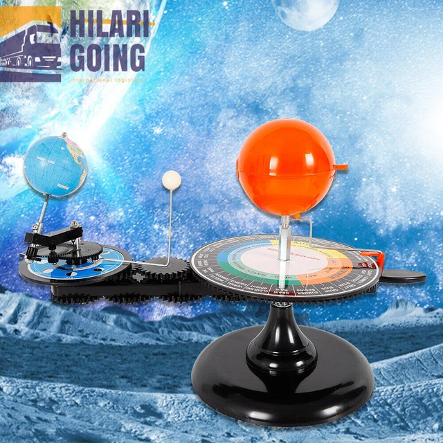 SOLAR SYSTEM ORBIT Sun Earth Moon Orbital Planetarium Model Science Toy ...