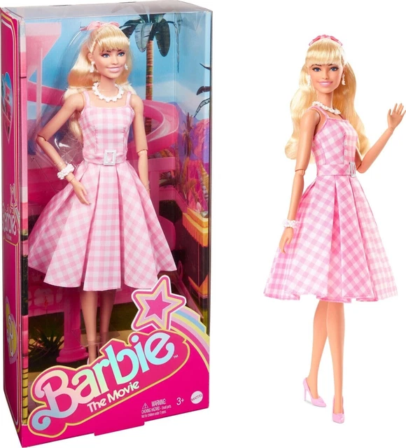 BARBIE THE MOVIE Collectible Doll, Margot Robbie as Barbie in Pink ...