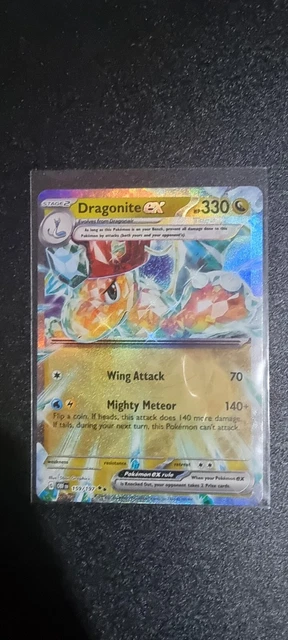 POKÉMON TCG DRAGONITE ex SV03: Obsidian Flames 159/197 Holo Double Rare ...