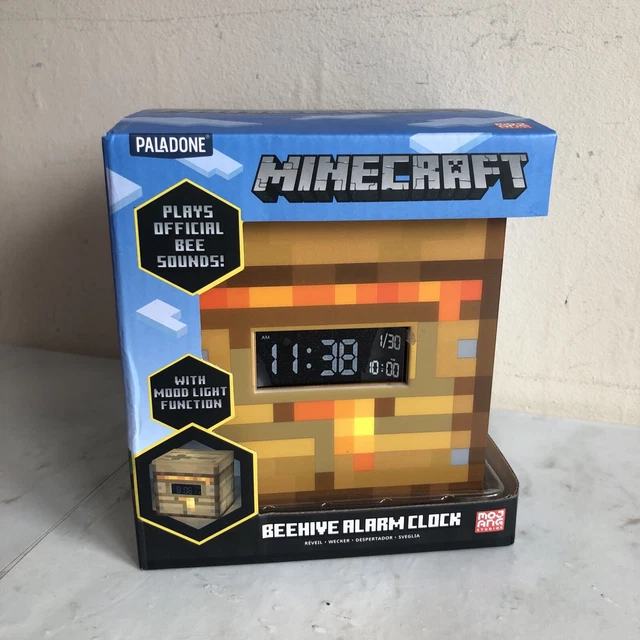 MINECRAFT BEEHIVE ALARM Clock Digital Clock Paladone Gaming Gift Kids ...