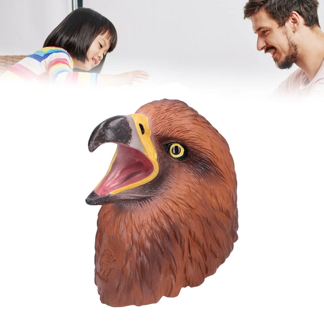 BIRD HEAD HAND Puppet Bald Eagle Hand Puppet Realistic For Halloween ...