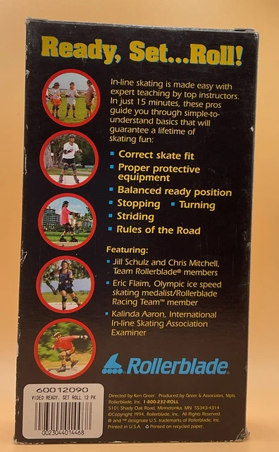 ROLLERBLADE: READY SET Roll VHS 1994 **Buy 2 Get 1 Free** £7.68 ...