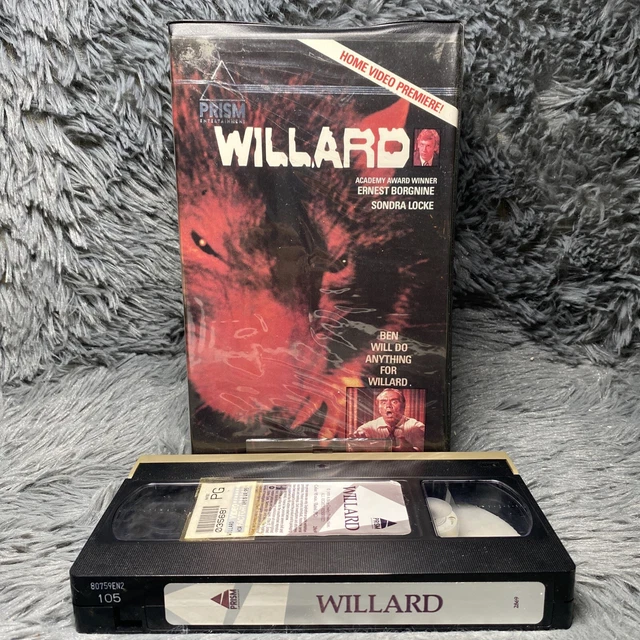WILLARD VHS 1985 Prism Clamshell Ernest Borgnine Sondra Locke Classic ...