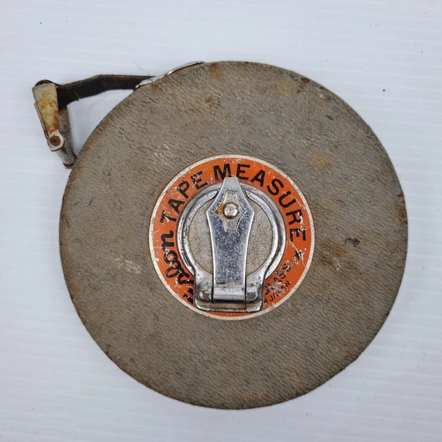 VINTAGE ESLON FIBER Glass 66Ft 20 Meter Tape Measure Made In Japan $14. ...