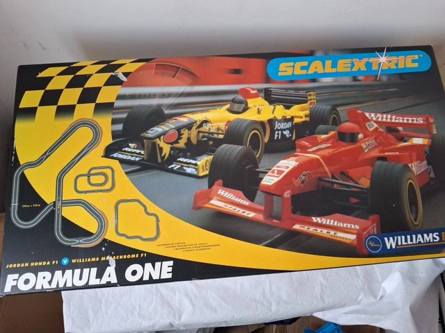 SCALEXTRIC SET FORMULA One ,jordan Homda v Williams Mecachrome . £30.00 ...