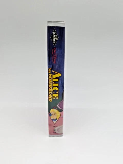 ALICE IN WONDERLAND VHS Movie Disney The Classics Black Diamond Edition ...