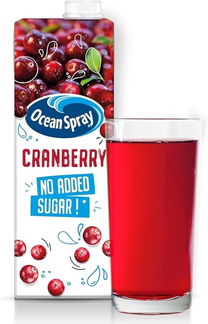 OCEAN SPRAY CLASSIC Cranberry Juice Drink, 1L Carton (12-Pack)Free ...