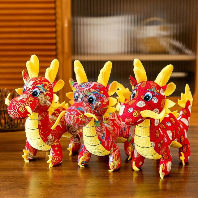 CHINESE DRAGON CHINESE Dragon Plush Toys Chinese Dragon Mascot Children ...