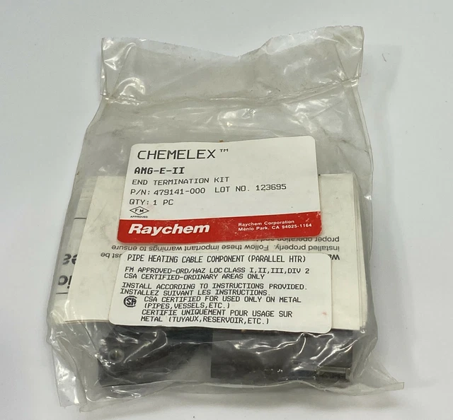 RAYCHEM CHEMELEX AMG-E-II End Termination Kit (New) Free Shipping $19. ...