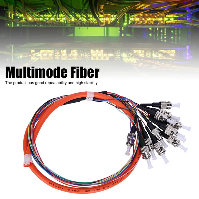 FIBER PIGTAIL CABLE 12 Cores Multimode St UPC MM-0.9 For Networks ...