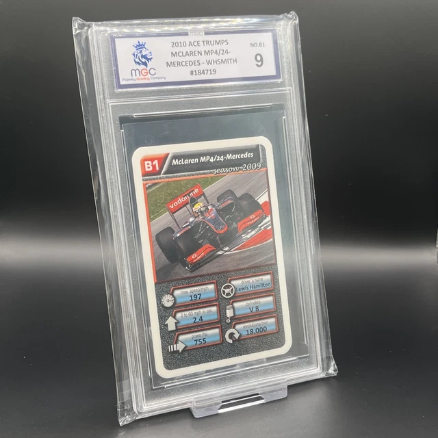 2010 ACE TRUMPS F1 Formula 1 Card #B1 Lewis Hamilton MGC 9 Graded Not ...