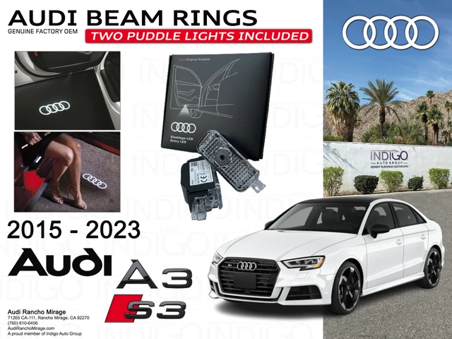 2015-2023 AUDI A3/ S3 Oem Beam Audi Rings Puddle Lights Set Of Two ...