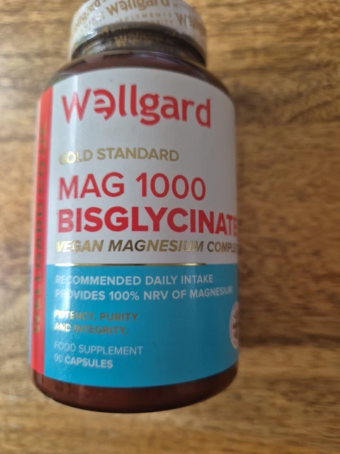 WELLGARD MAGNESIUM GLYCINATE, Mag 1200, High Strength Magnesium ...