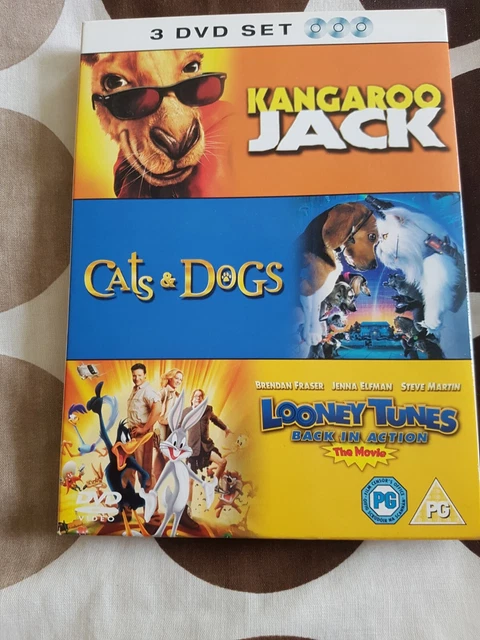 3 DVD BOXSET - Kangaroo Jack, Cats And Dogs & Looney Tunes Back In ...