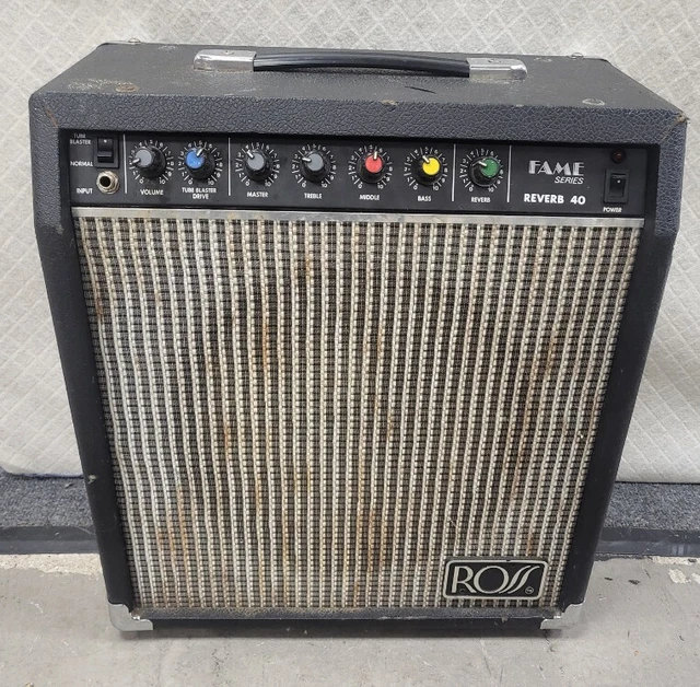 VINTAGE 1980'S ROSS FAME Series Model 10 Guitar Amplifier 40 Watts CS ...