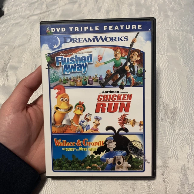 FLUSHED AWAY/CHICKEN RUN/WALLACE and Gromit (DVD, 2014, 3-Disc ...