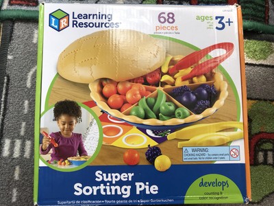 LEARNING RESOURCES SUPER Sorting Pie Develops Counting & Colour ...