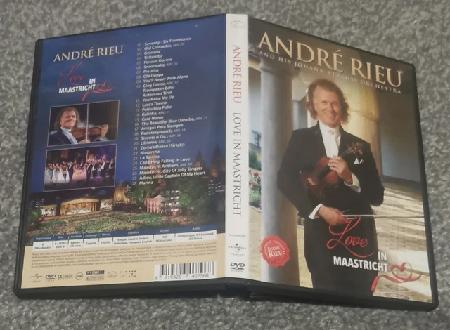 ANDRÉ RIEU AND His Johann Strauss Orchestra Love in Maastricht DVD ...