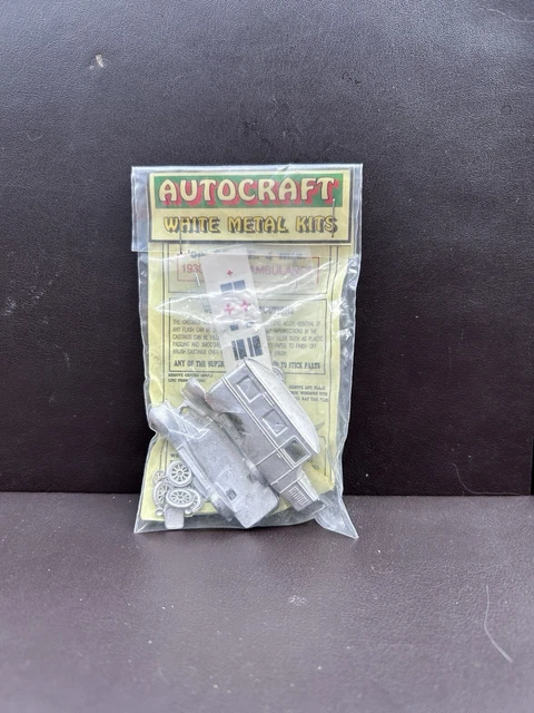 RARE AUTOCRAFT WHITE Metal 1930 Austin Ambulance Model Kit 00 Scale £21 ...