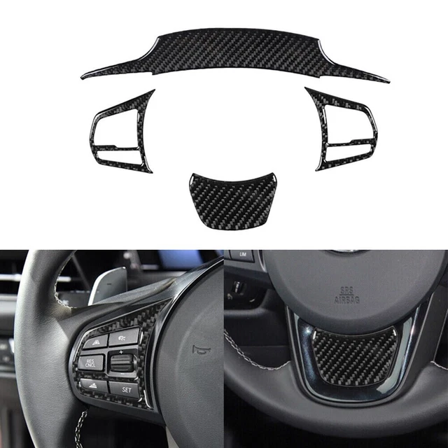 ENSEMBLE DE GARNITURE de volant en fibre de carbone ajusté sur mesure pour Toyo EUR 30,43 ...