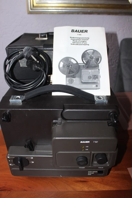 SCHÖNER BAUER SUPER 8 Film Projektor T82 mit Koffer EUR 25,00 - PicClick DE