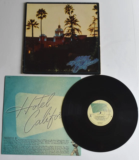 THE EAGLES &HOTEL California"(1976) Asylum Records 7E-1084-B Vinyl LP ...