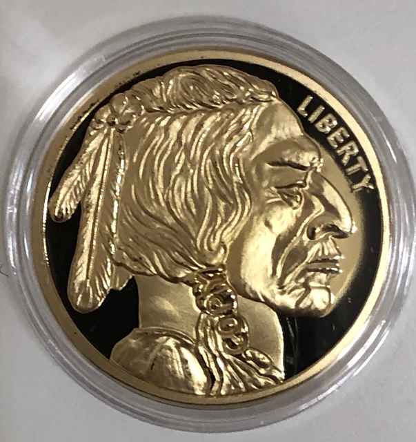 2026 GOLD BUFFALO Proof. Nat. Collectors Mint. 24k Gold Clad with COA ...