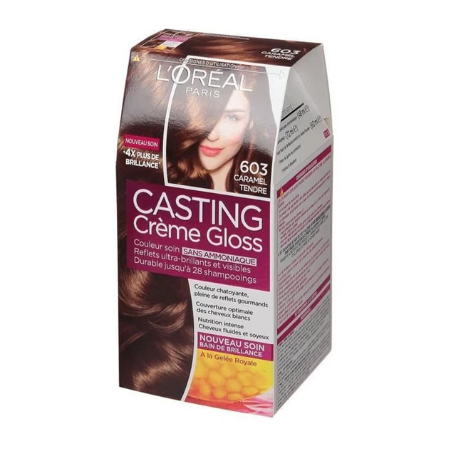 COLORATION CHEVEUX L'ORÉAL Paris Casting Creme Gloss Caramel Tendre 603 ...