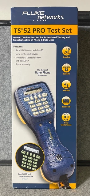 FLUKE NETWORKS TS52 PRO Telephone Test set TS52Pro New In Box. $249.99 ...